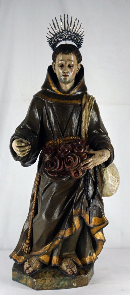 Imagem de "Santo Antonio com bouquet de rosas e sac