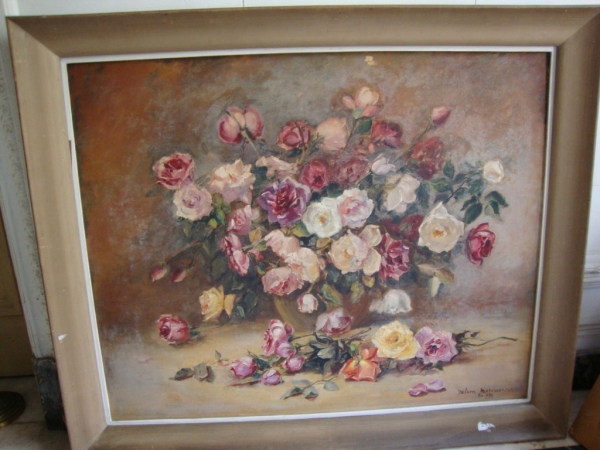 NELSON MASCARENHAS. "Natureza morta", óleo s/te